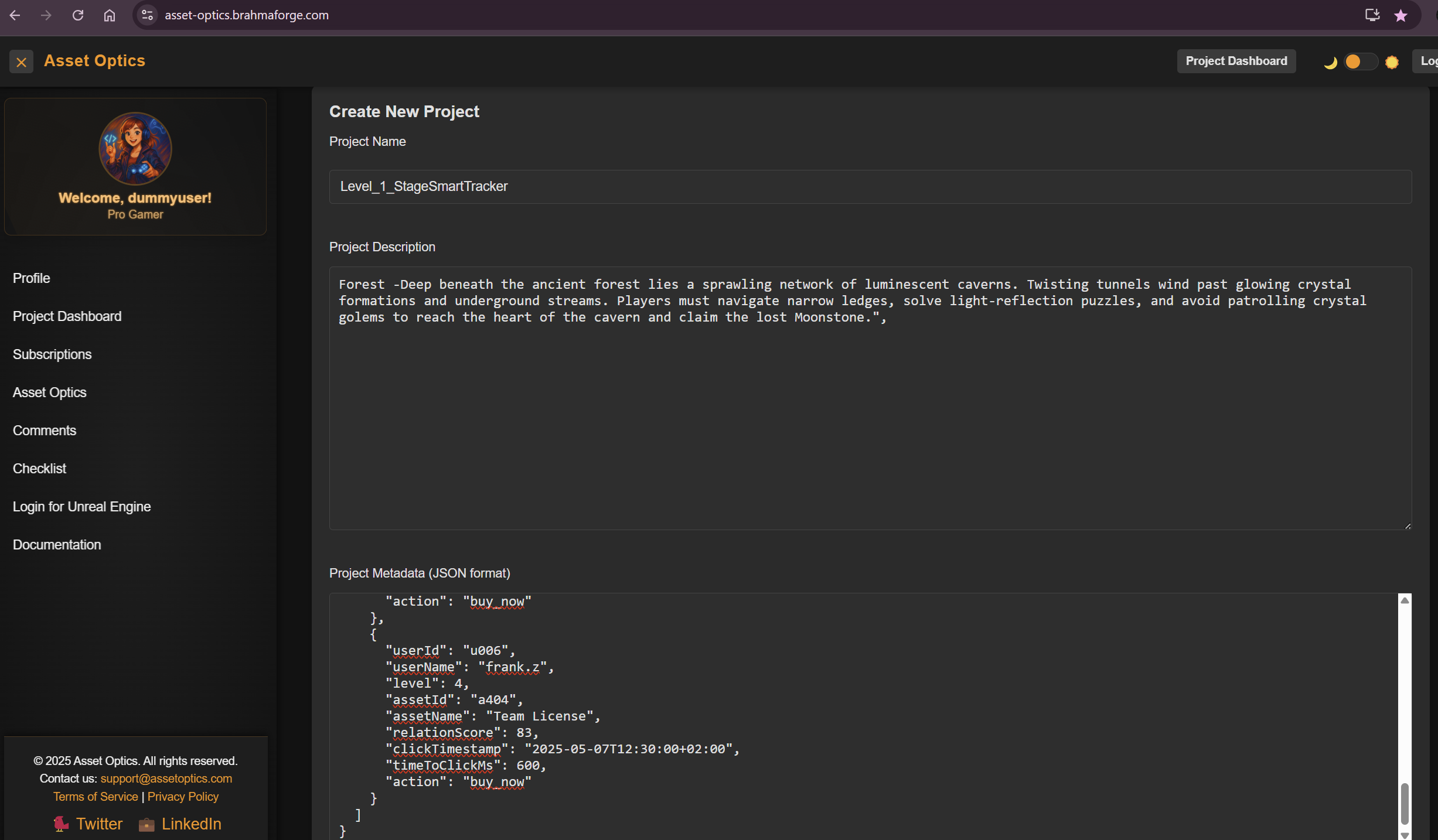 Getting Started – Asset Optics Documentation