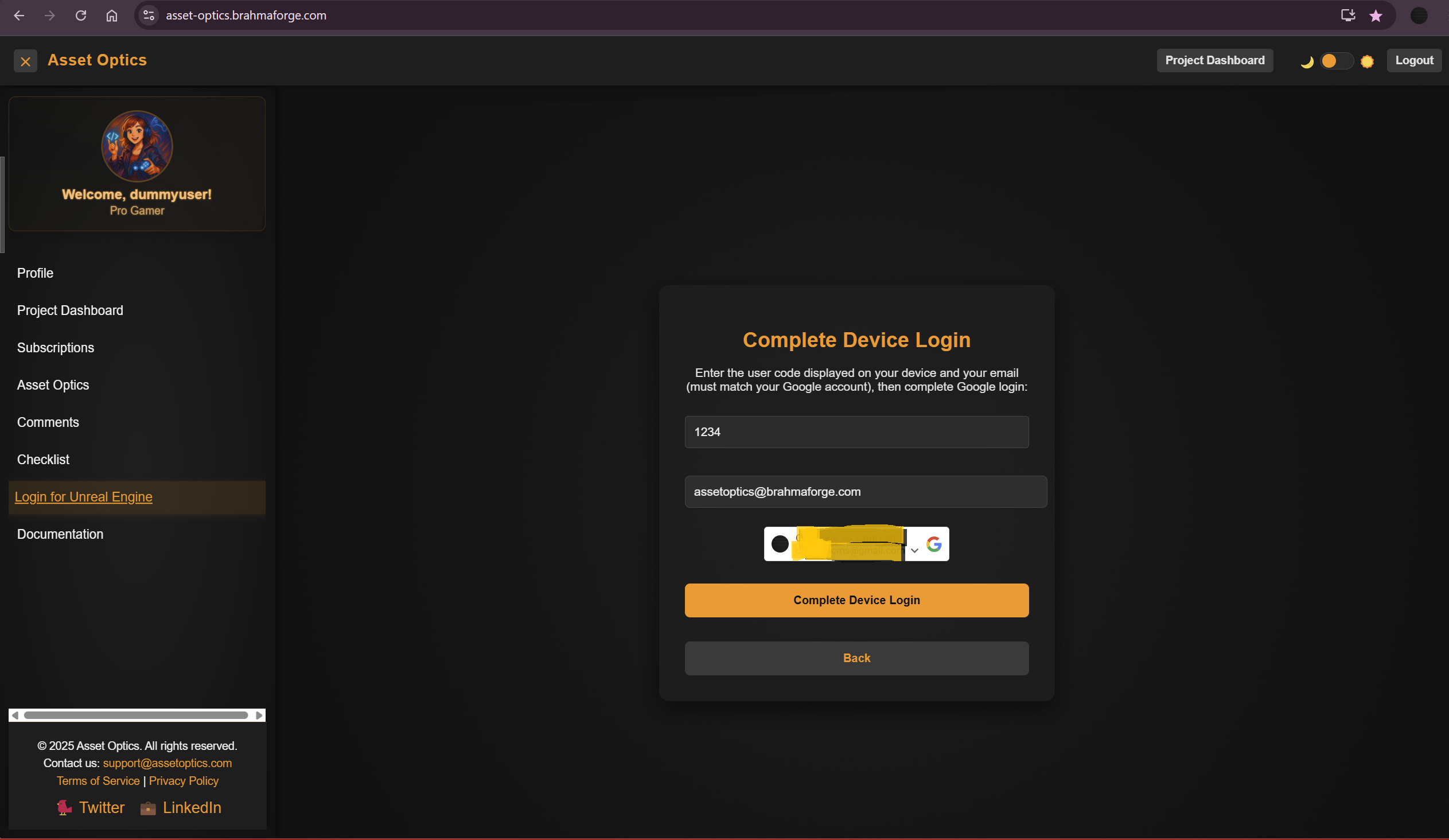 Getting Started – Asset Optics Documentation