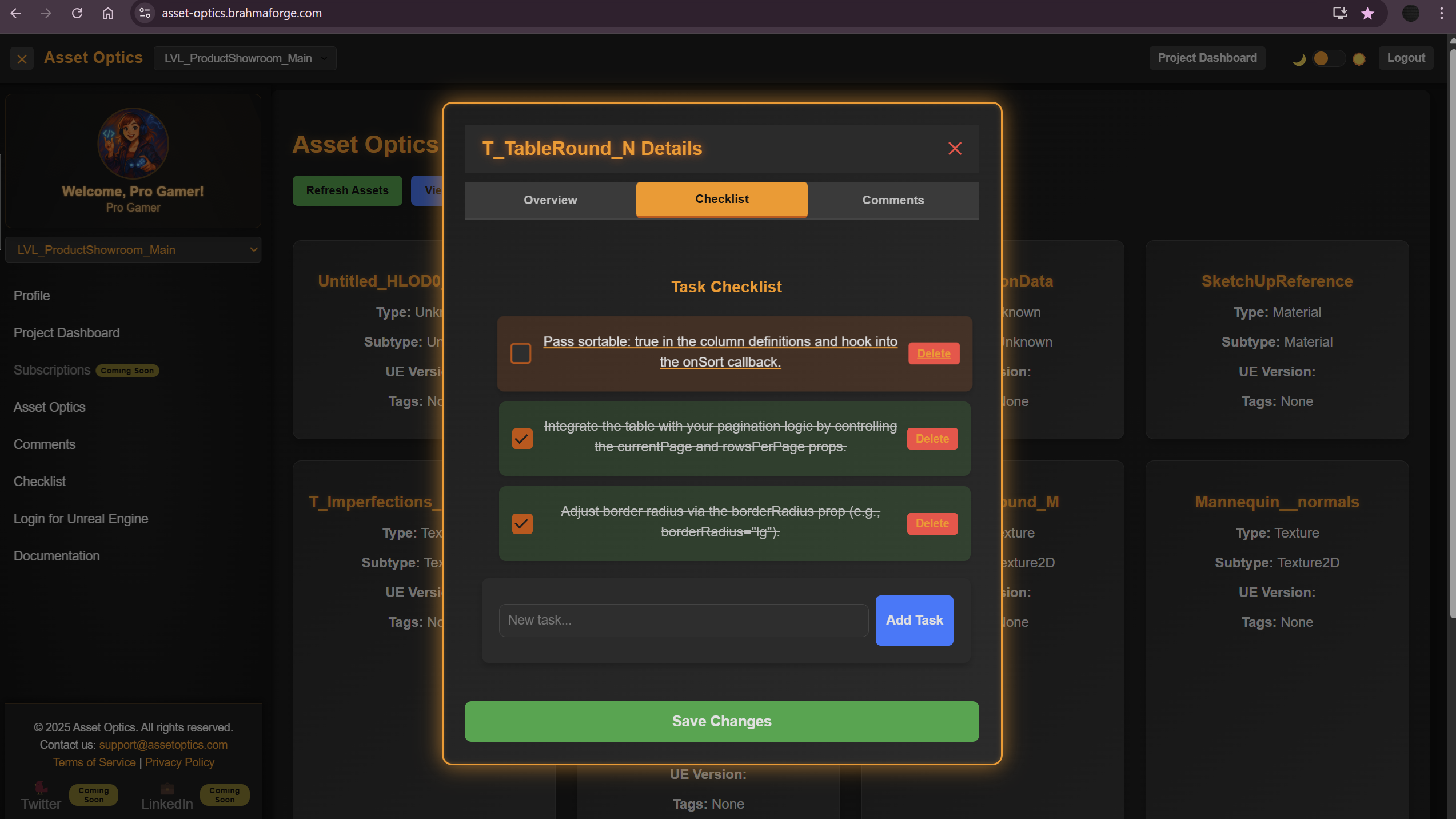 Getting Started – Asset Optics Documentation